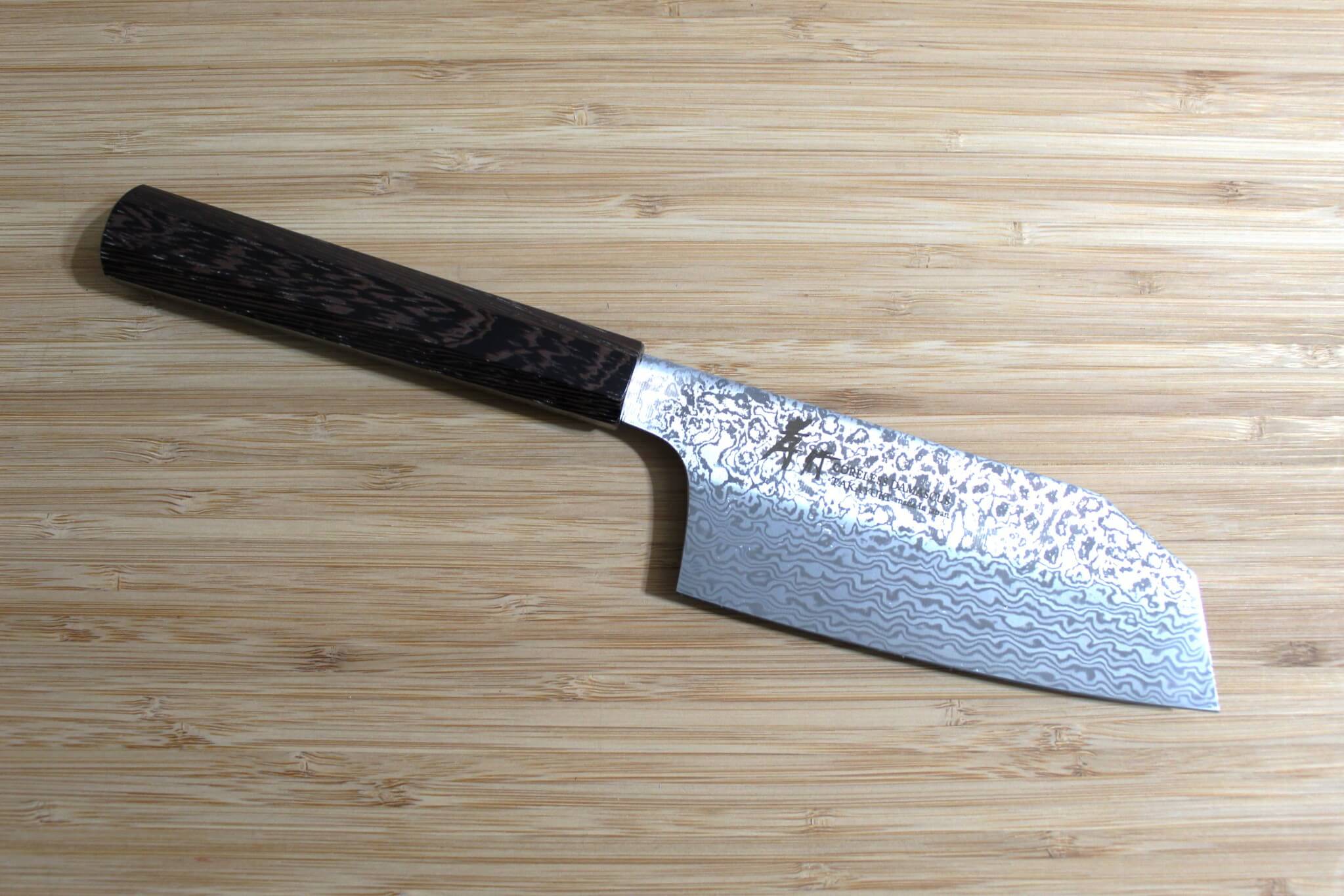 Sakai Takayuki Ko-Bunka Knife 135 mm (5.3") VG10-VG2 Coreless Damascus ...