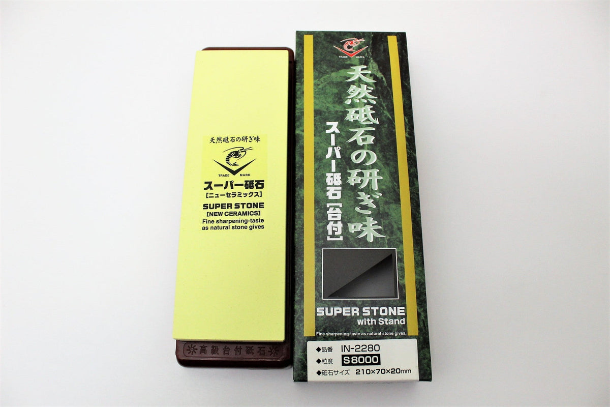Naniwa Japanese Toishi Sharpening Stone with Base - Grit #8000 - Hasu ...