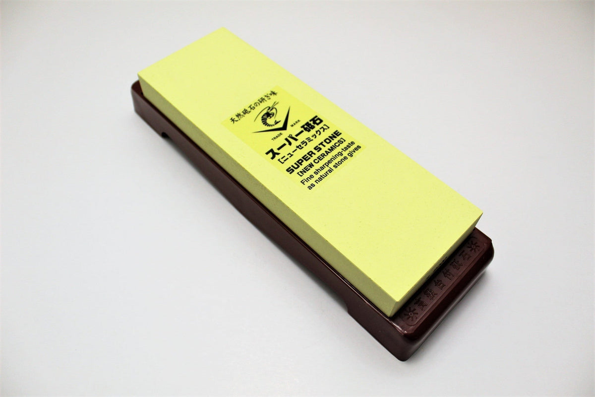 Naniwa Japanese Toishi Sharpening Stone with Base - Grit #8000 - Hasu ...