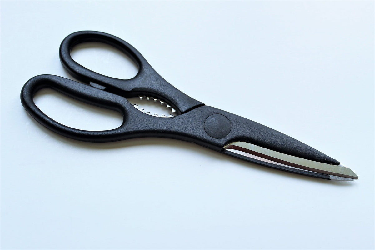 Silky KSP-220 Japanese Kitchen Shears - Black - Hasu-Seizo